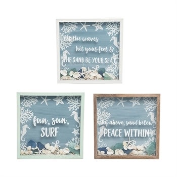 Large Shell Shadow Box | Perky Pelican Christmas Shoppe