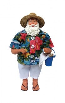 12” Beach Santa | Perky Pelican Christmas Shoppe